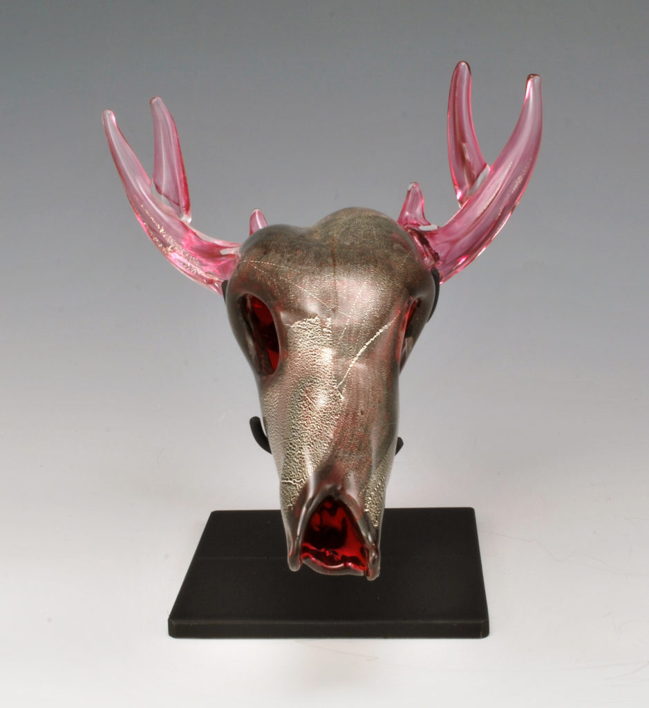 Ruby Silver Deer Skull - Oliver Doriss