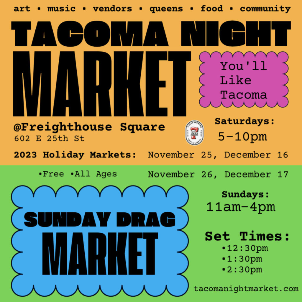 Family fun! Tacoma Night Market at Freight House Square